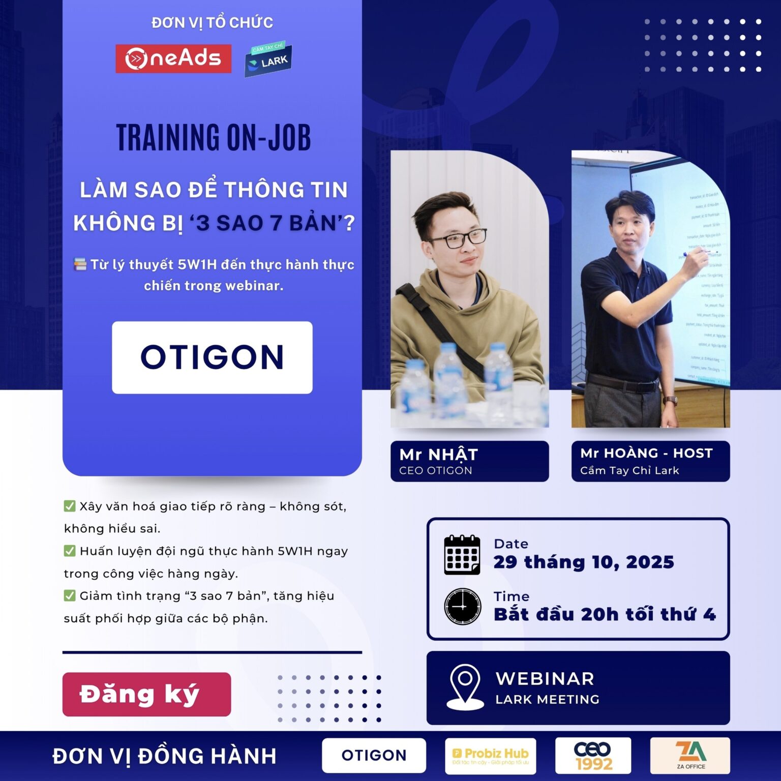 ZA Office đồng hành cùng Webinar “Làm sao để thông tin không bị 3 sao 7 ...